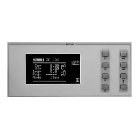 ILX LIGHTWAVE LDC-3916338 USER MANUAL Pdf Download | ManualsLib