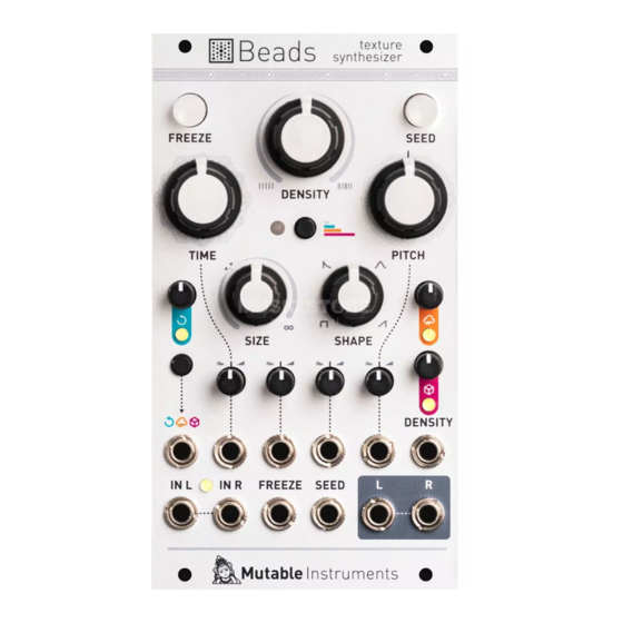 MUTABLE INSTRUMENTS BEADS MANUAL Pdf Download | ManualsLib