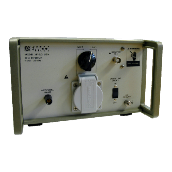 ESCO TECHNOLOGIES ETS LINDGREN 3810/2NM USER MANUAL Pdf Download ...