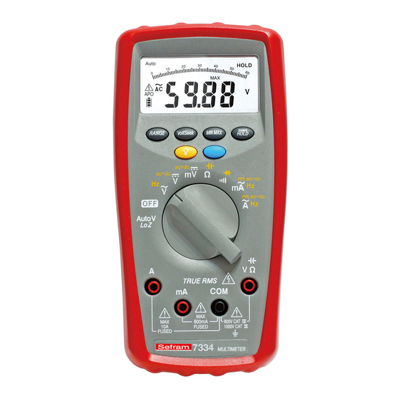 SEFRAM 7334 USER MANUAL Pdf Download | ManualsLib