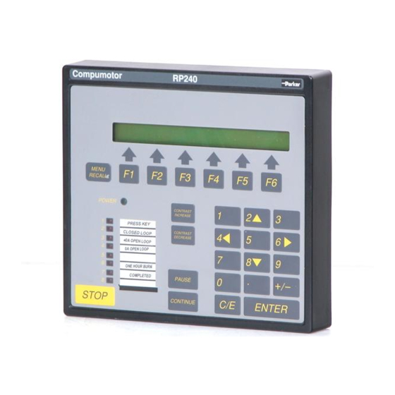 PARKER COMPUMOTOR RP240 MANUAL Pdf Download | ManualsLib