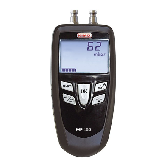 KIMO MP130 USER MANUAL Pdf Download | ManualsLib