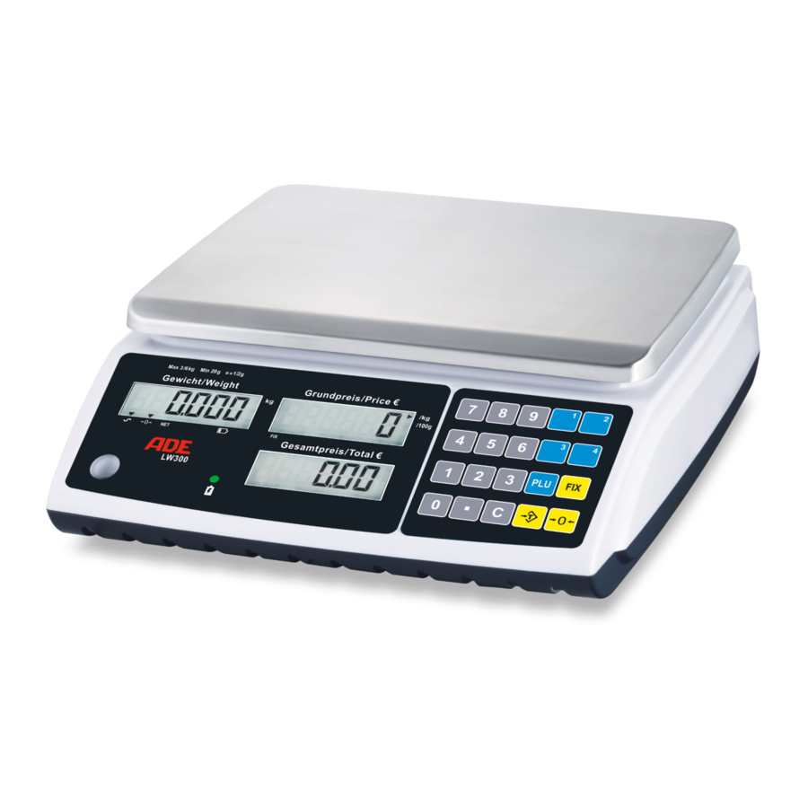 ADE LW300 SERIES OPERATING MANUAL Pdf Download | ManualsLib