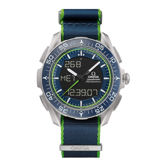 OMEGA SPEEDMASTER X-33 SKYWALKER USER MANUAL Pdf Download | ManualsLib