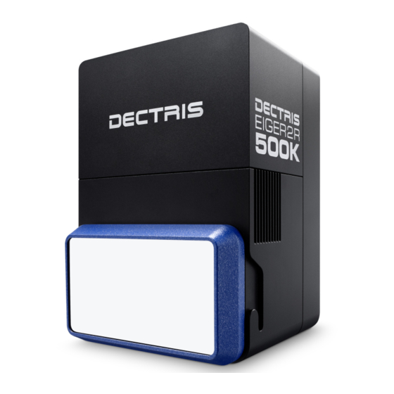 DECTRIS EIGER2 R 500K TECHNICAL SPECIFICATIONS Pdf Download | ManualsLib