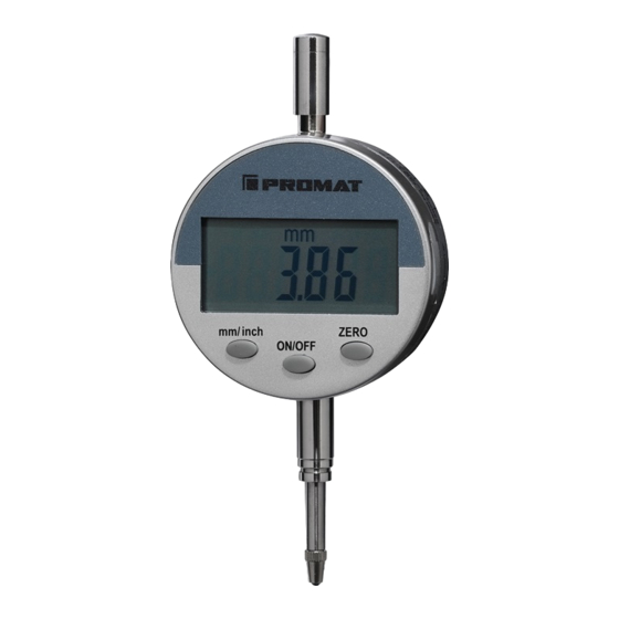 PROMAT 4000851530 ORIGINAL INSTRUCTION MANUAL Pdf Download | ManualsLib