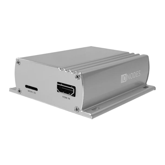 IONODES ION-E100-HD USER MANUAL Pdf Download | ManualsLib