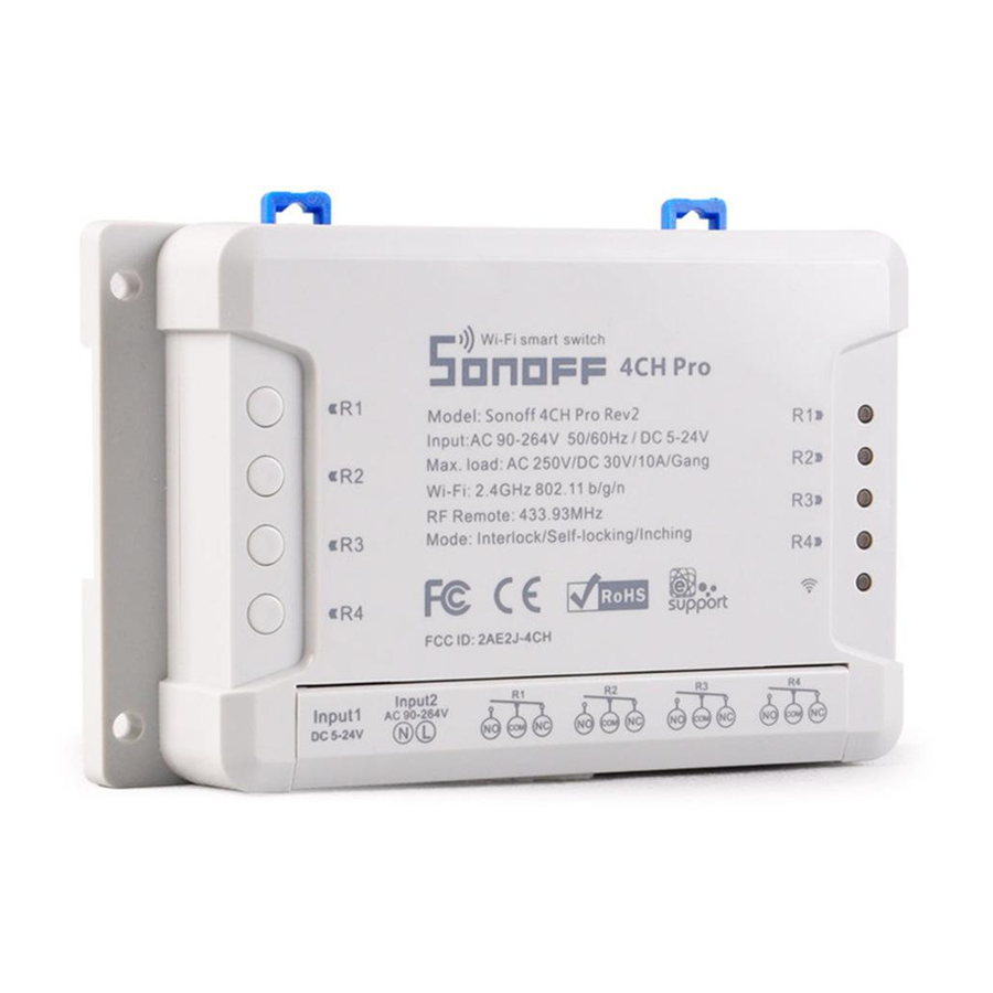 SONOFF 4CH PRO MANUAL Pdf Download | ManualsLib
