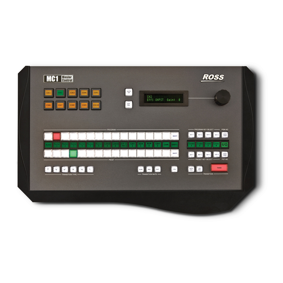 ROSS MASTER CONTROL MC1-PANEL-16 HARDWARE QUICK START MANUAL Pdf ...