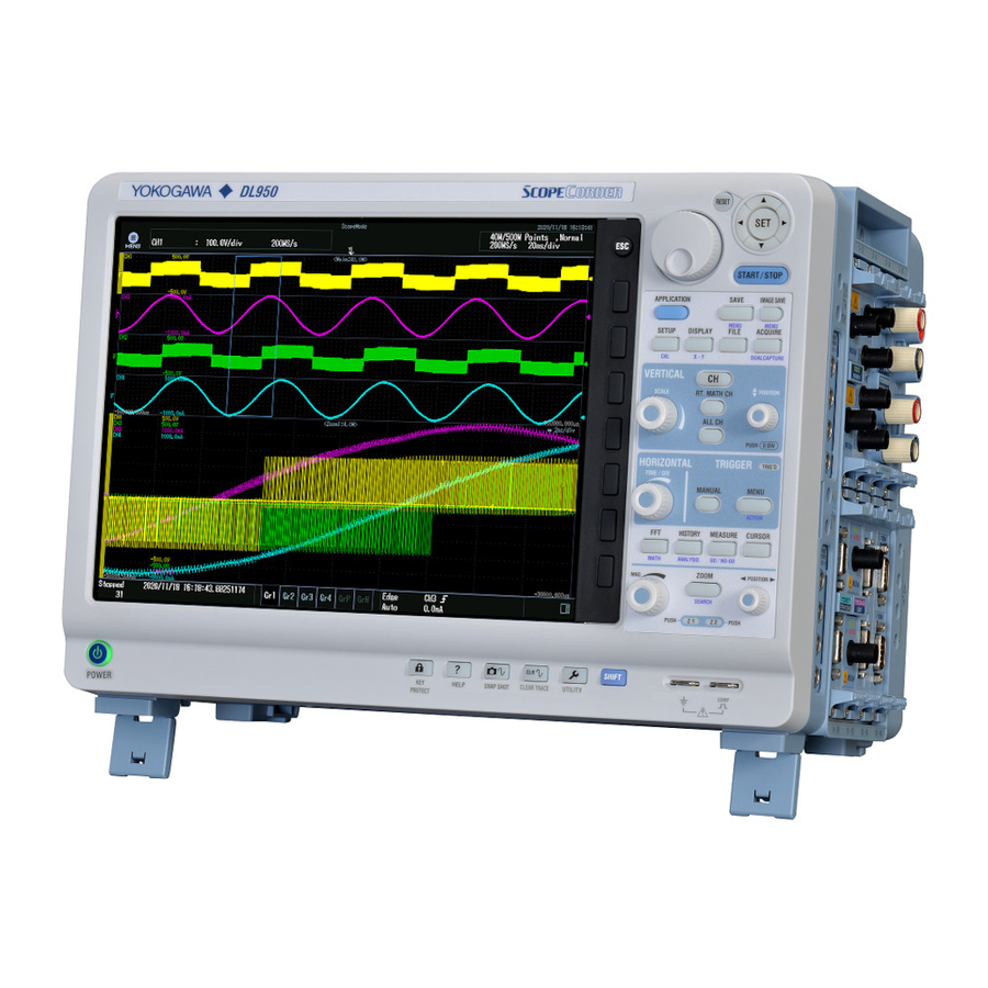 YOKOGAWA SCOPECORDER DL950 USER MANUAL Pdf Download | ManualsLib