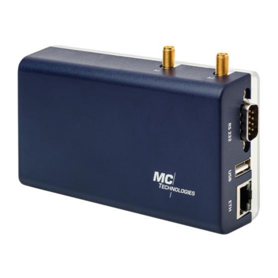 MC TECHNOLOGIES MC100 TERMINAL USER MANUAL Pdf Download | ManualsLib