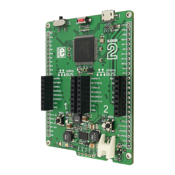 MIKROELEKTRONIKA CLICKER 2 PIC32MZ MANUAL Pdf Download | ManualsLib