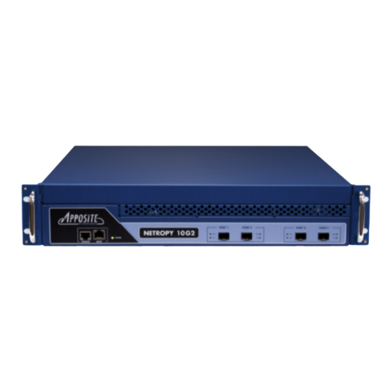 APPOSITE NETROPY 10G2 QUICK START MANUAL Pdf Download | ManualsLib
