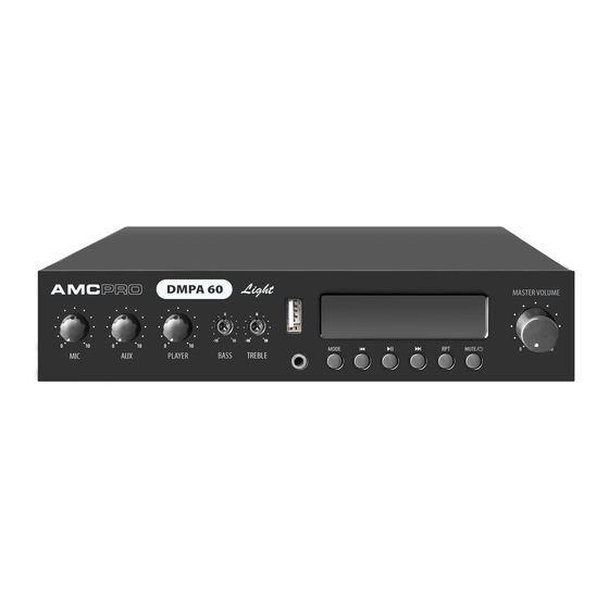 AMC DMPA LIGHT SERIES USER MANUAL Pdf Download | ManualsLib