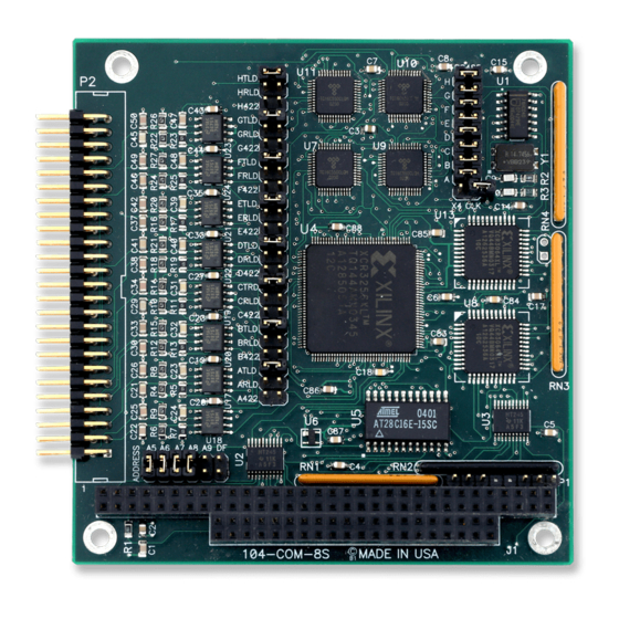 ACCES I/O PRODUCTS 104-COM-8S USER MANUAL Pdf Download | ManualsLib