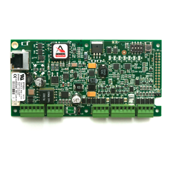 MERCURY SECURITY EP1501 QUICK START MANUAL Pdf Download | ManualsLib