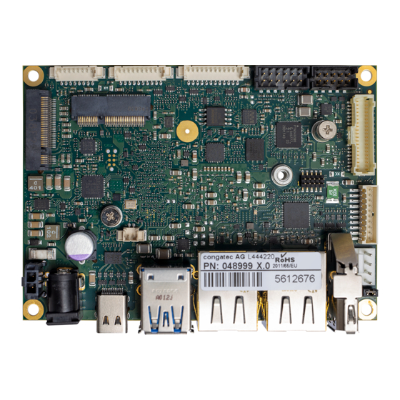 CONGATEC CONGA-PA7 PICO-ITX USER MANUAL Pdf Download | ManualsLib