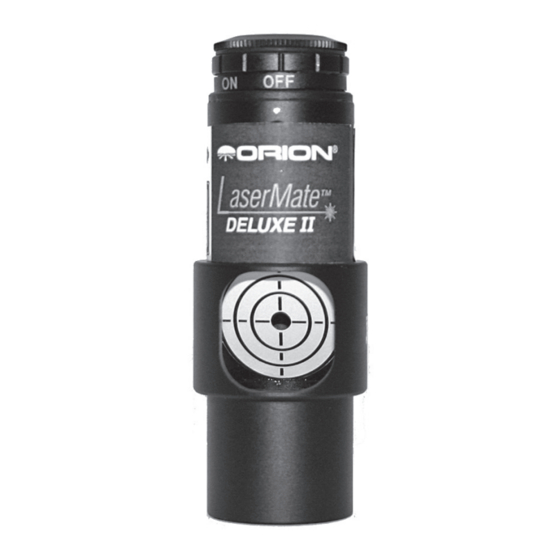 ORION TELESCOPES & BINOCULARS LASERMATE DELUXE II INSTRUCTION MANUAL ...