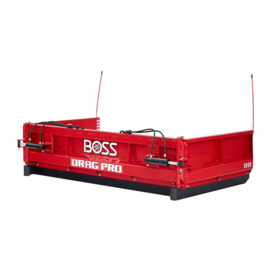 BOSS SNOWPLOW DRAG PRO 180Z OWNER'S MANUAL Pdf Download | ManualsLib