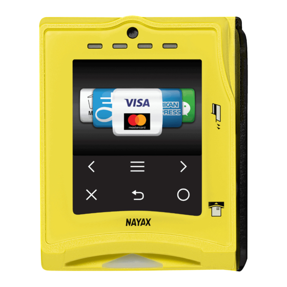 NAYAX VPOS TOUCH USER MANUAL Pdf Download | ManualsLib