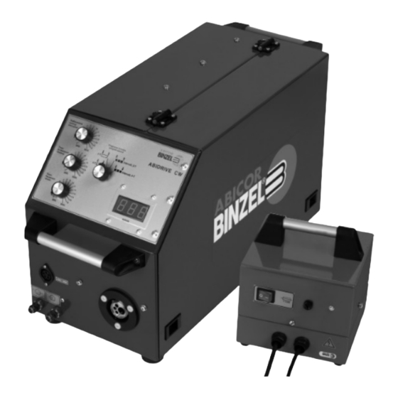 ABICOR BINZEL ABIDRIVE CW OPERATING INSTRUCTIONS MANUAL Pdf Download | ManualsLib