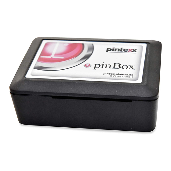 PINTEXX PINBOX II MANUAL Pdf Download | ManualsLib