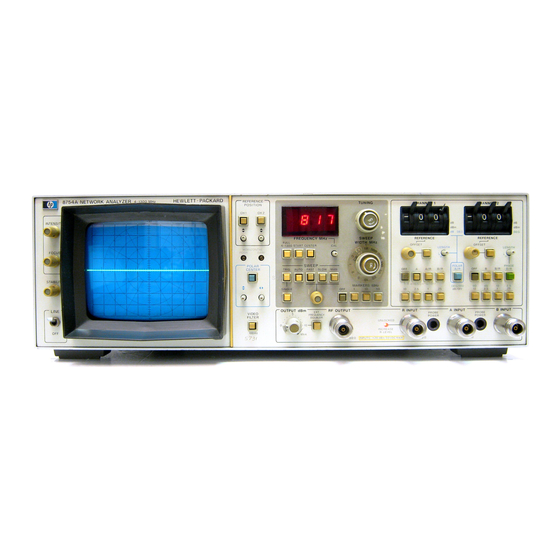 HP 8754A OPERATING INFORMATION MANUAL Pdf Download | ManualsLib