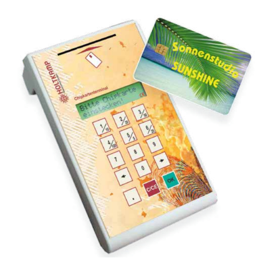 HOLTKAMP CHIP CARD TERMINAL OPERATING INSTRUCTION Pdf Download | ManualsLib