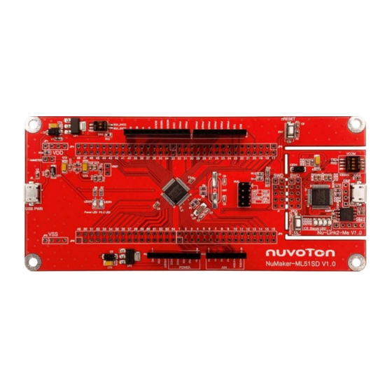 NUVOTON NUMICRO 8051 SERIES USER MANUAL Pdf Download | ManualsLib