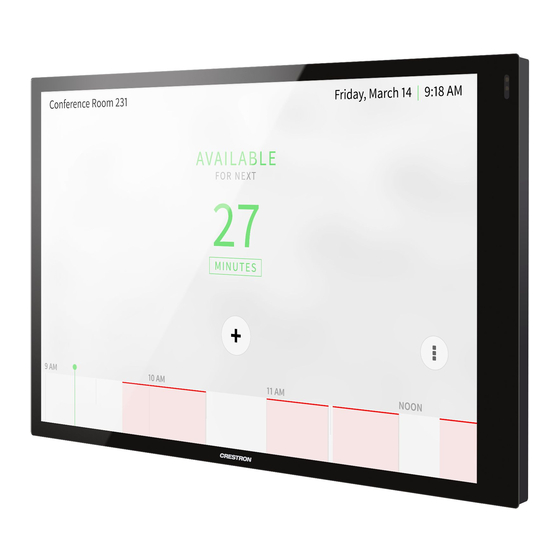 CRESTRON TSW-770-GV QUICK START MANUAL Pdf Download | ManualsLib
