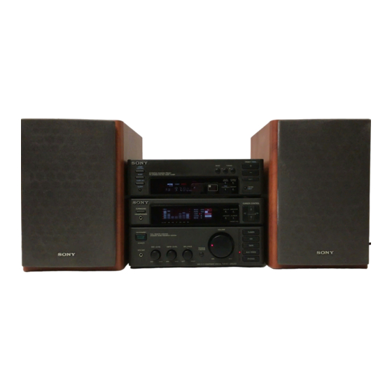 SONY MHC-3500 OPERATING INSTRUCTIONS MANUAL Pdf Download | ManualsLib