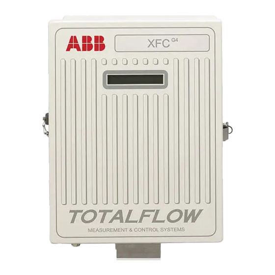 ABB TOTALFLOW X G4 SERIES STARTUP MANUAL Pdf Download | ManualsLib