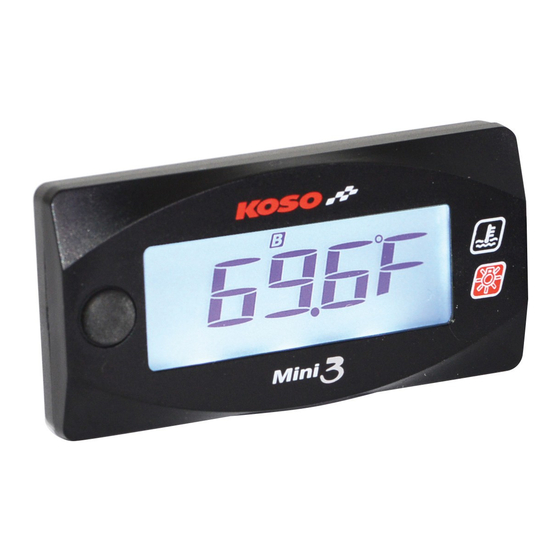 KOSO MINI3 INSTRUCTION Pdf Download | ManualsLib
