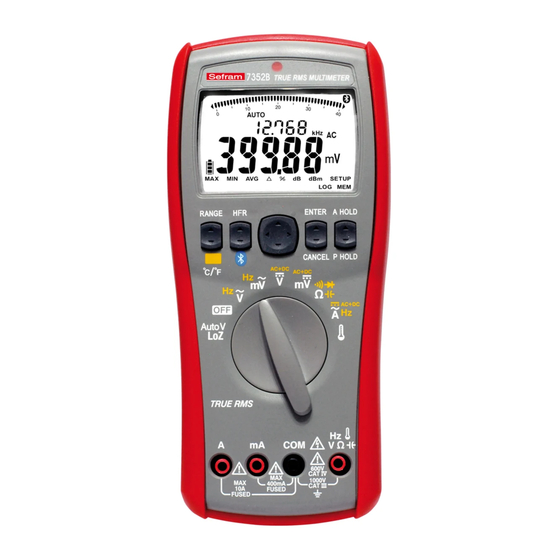 SEFRAM 7352B USER MANUAL Pdf Download | ManualsLib