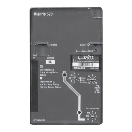 EATON DIGITRIP 520 INSTRUCTIONAL LEAFLET Pdf Download | ManualsLib