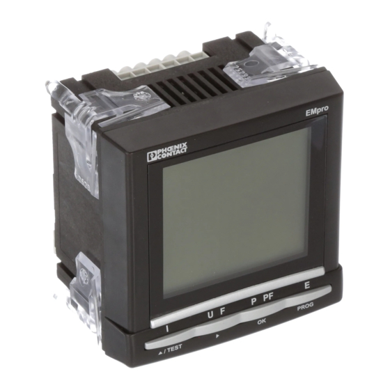 PHOENIX CONTACT EMPRO EEM-MA400 INSTALLATION NOTES FOR ELECTRICAL ...