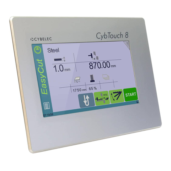 CYBELEC CYBTOUCH 8 G USER MANUAL Pdf Download | ManualsLib