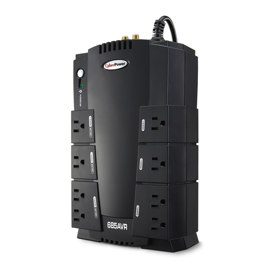 CYBERPOWER CP685AVR USER MANUAL Pdf Download | ManualsLib