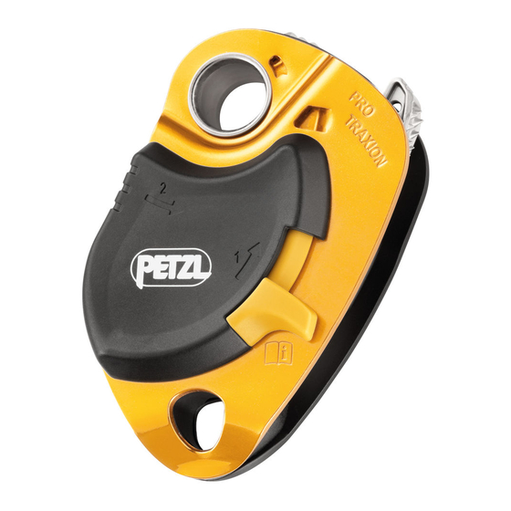 PETZL PRO TRAXION TECHNICAL NOTICE Pdf Download | ManualsLib