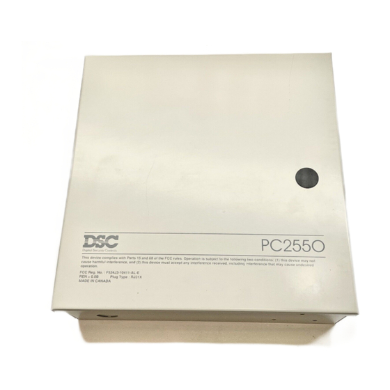 DSC PC2550 INSTALLATION MANUAL Pdf Download | ManualsLib