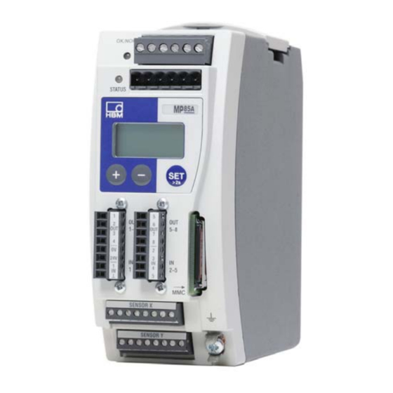 HBM MP85A(DP) FASTPRESS QUICK START MANUAL Pdf Download | ManualsLib