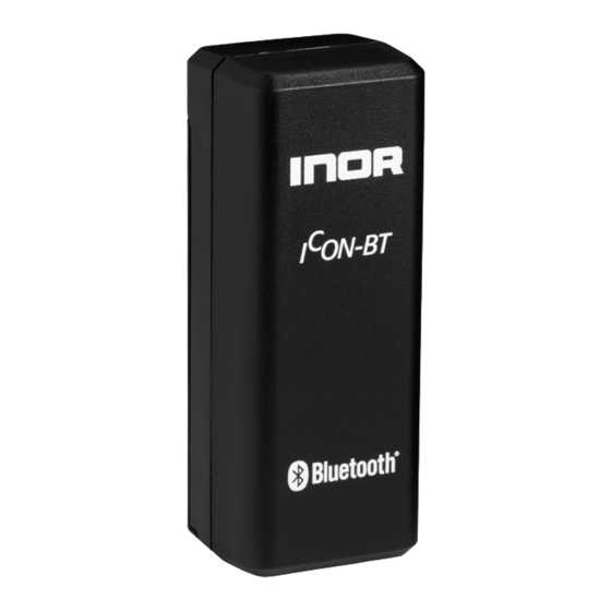 INOR ICON-BT QUICK START Pdf Download | ManualsLib
