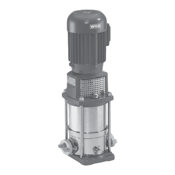 WILO -MULTIVERT-MVI 1 INSTALLATION AND OPERATING INSTRUCTIONS MANUAL ...