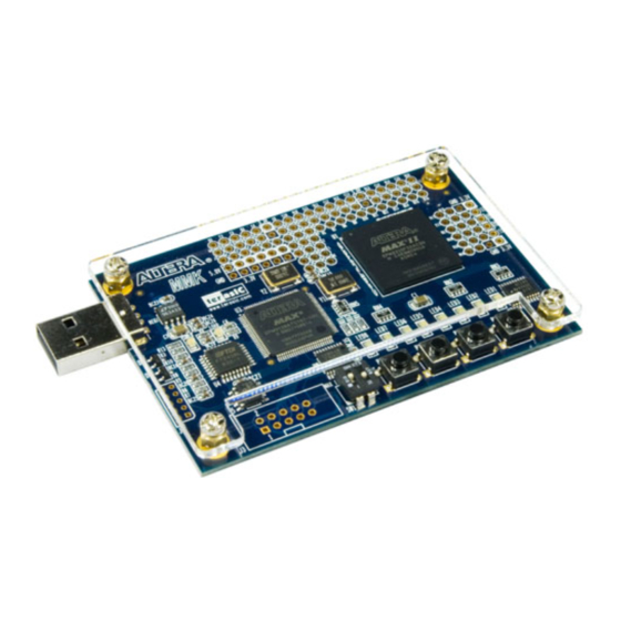 ALTERA MAX II MICRO KIT USER MANUAL Pdf Download | ManualsLib