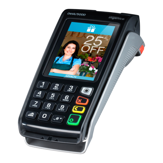 INGENICO DESK5000 QUICK START MANUAL Pdf Download | ManualsLib
