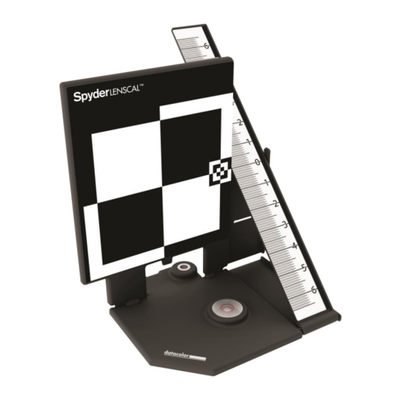 DATACOLOR SPYDERLENSCAL USER MANUAL Pdf Download | ManualsLib