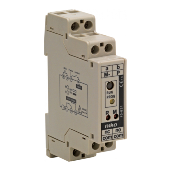 NIKO 10-831 QUICK START MANUAL Pdf Download | ManualsLib