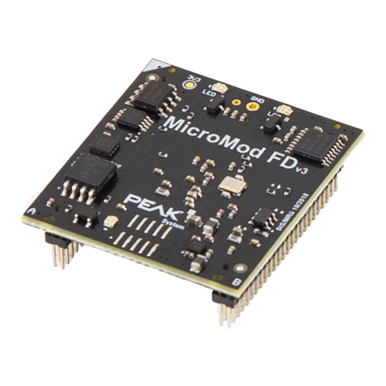 PEAK PCAN-MICROMOD FD USER MANUAL Pdf Download | ManualsLib