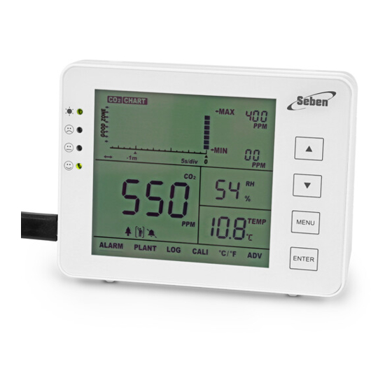 SEBEN CO2 MONITOR 1200P W INSTRUCTION MANUAL Pdf Download | ManualsLib
