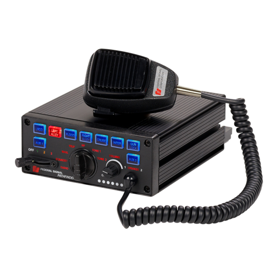 FEDERAL SIGNAL CORPORATION PATHFINDER PF100 INSTALLATION AND ...